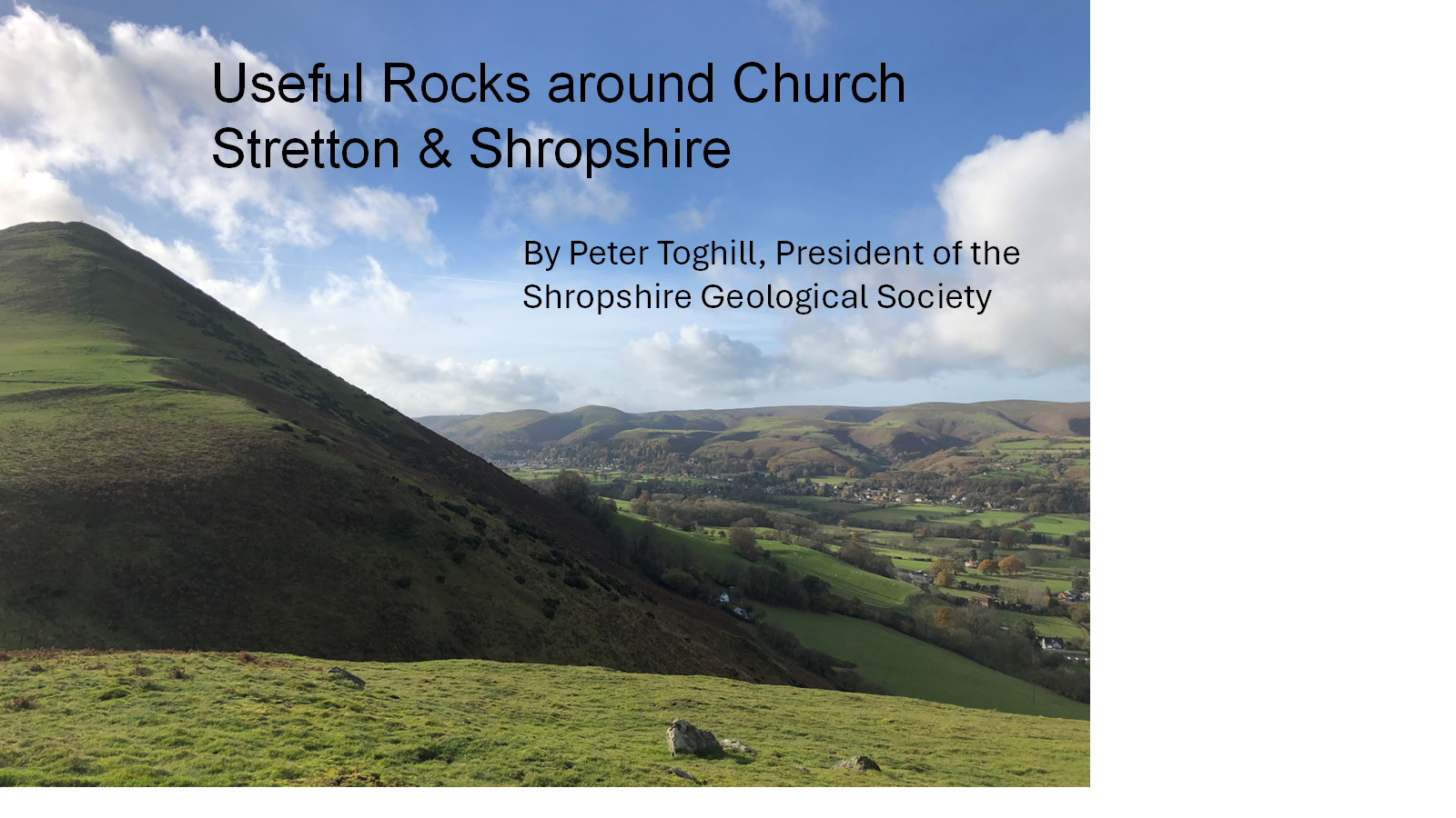Geology Talk – Friends of Church Stretton Library